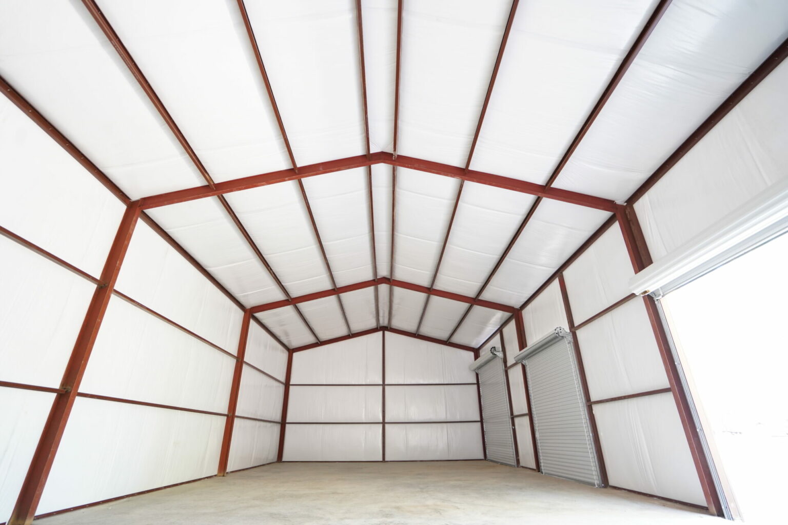 RMB3 - 30x60 Red Iron Metal Building | WolfSteel Buildings