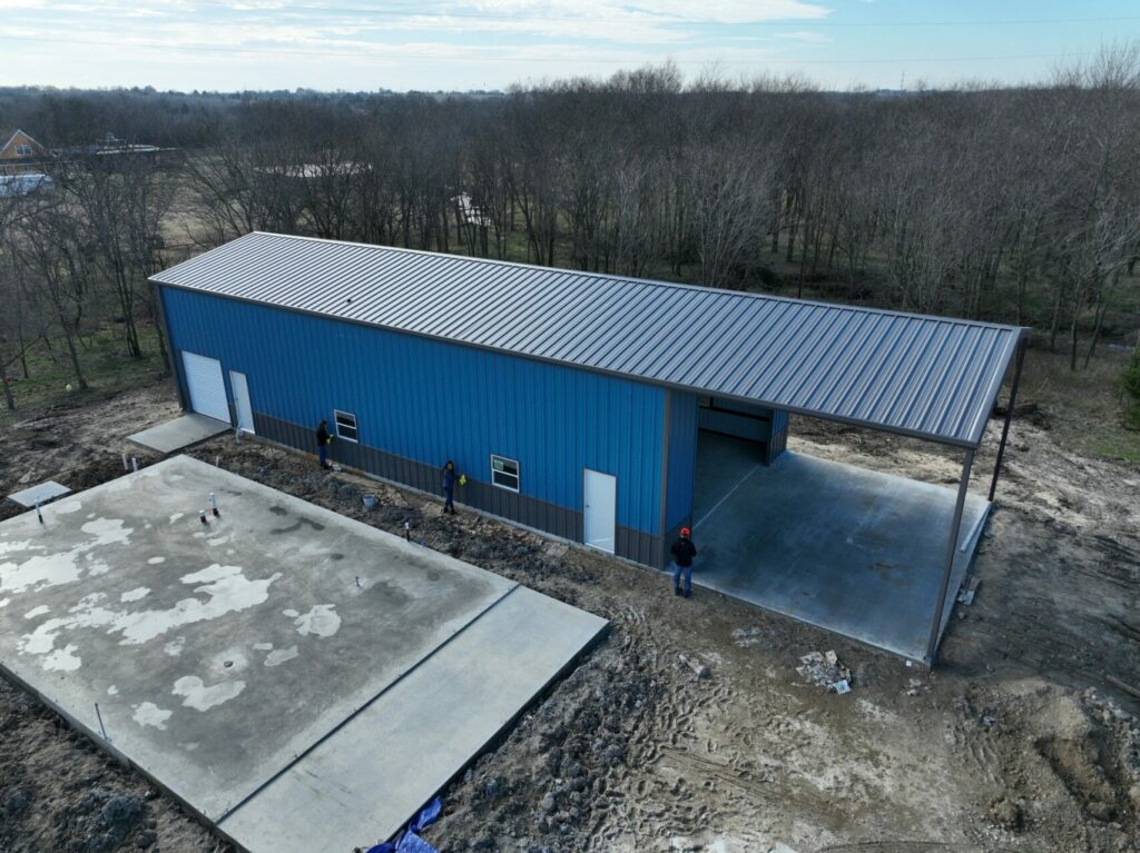 RMB4- 28x85 Red Iron Metal Building | WolfSteel Buildings