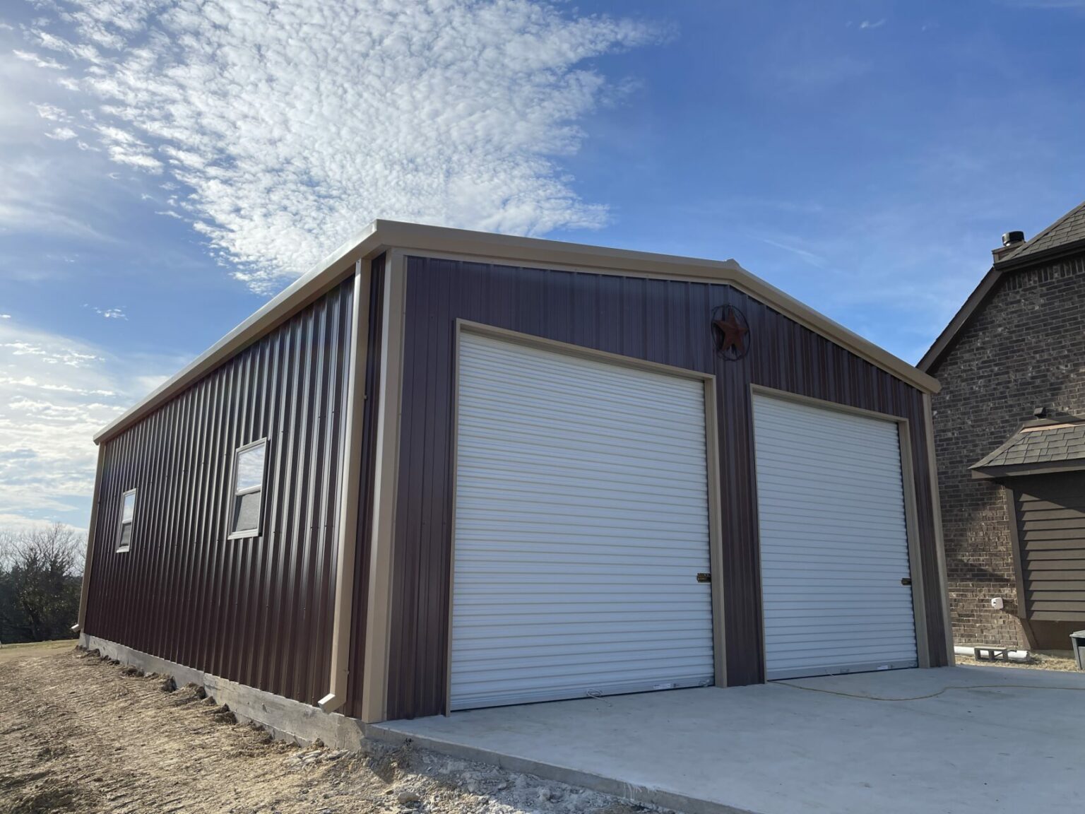 RMB5 - 26x40 Red Iron Metal Building | WolfSteel Buildings