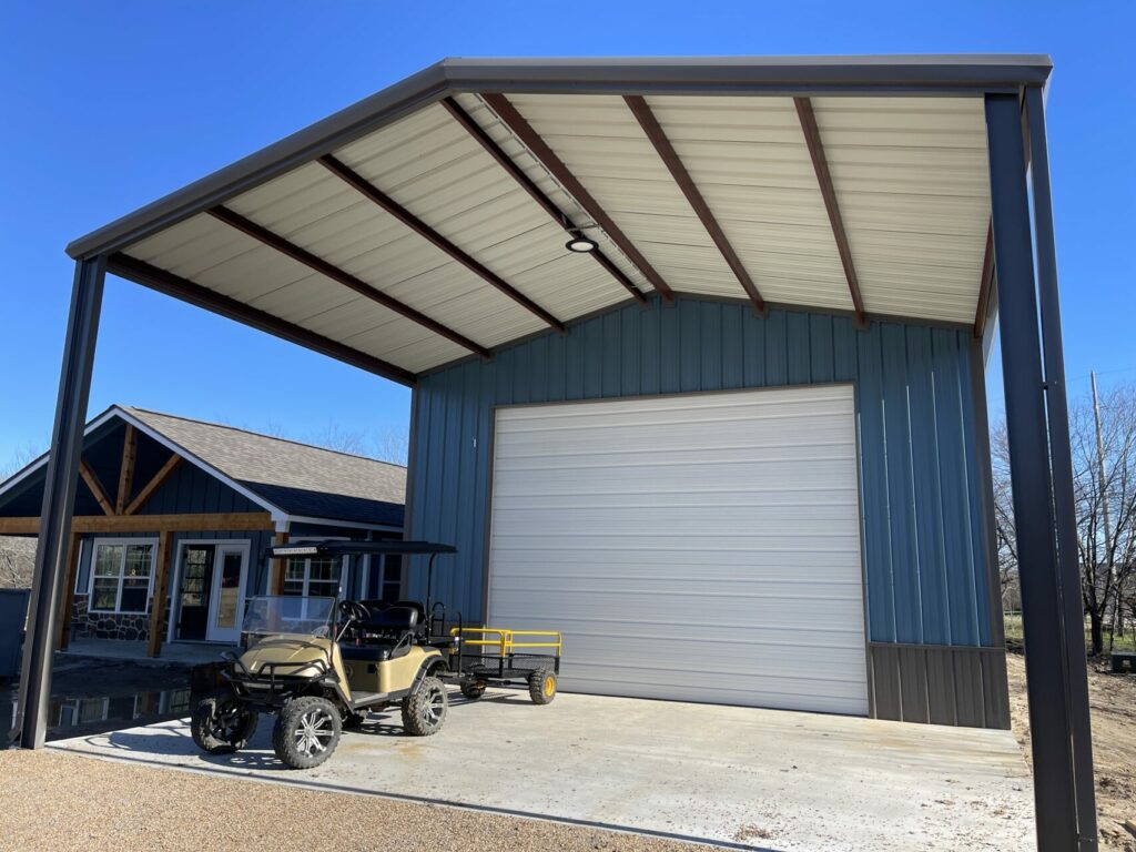 RMB4- 28x85 Red Iron Metal Building | WolfSteel Buildings