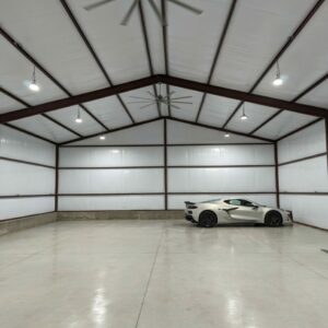 RMB7 - 40x60 Weld Up Red Iron Metal Building | WolfSteel Buildings