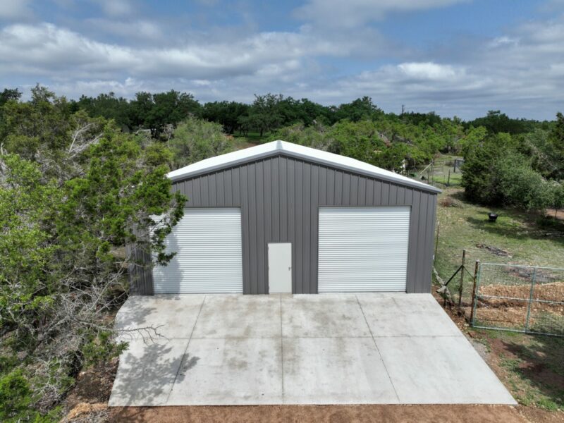 RMB7 - 40x60 Weld Up Red Iron Metal Building | WolfSteel Buildings