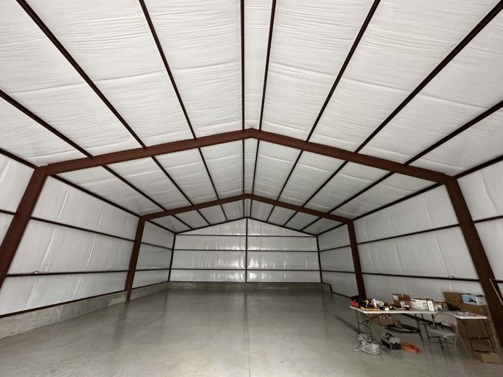 RMB7 - 40x60 Weld Up Red Iron Metal Building | WolfSteel Buildings