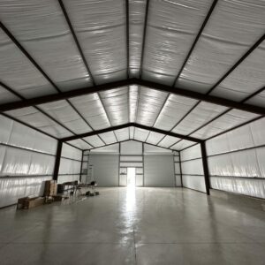 RMB7 - 40x60 Weld Up Red Iron Metal Building | WolfSteel Buildings