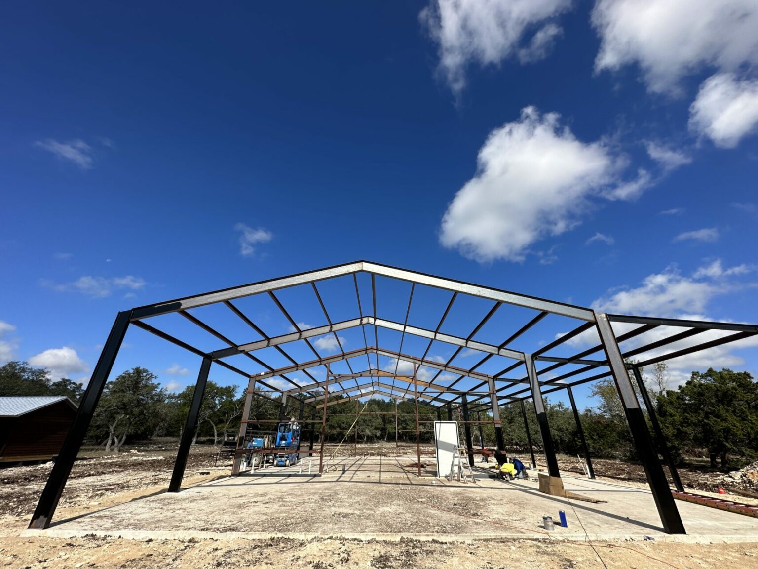 RMB14 - 40x80 Full I-Beam Red Iron Metal Building | WolfSteel Buildings