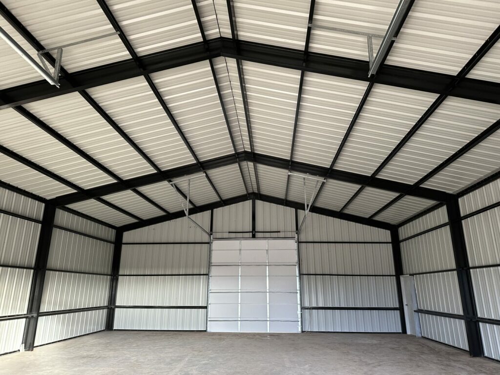 RMB14 - 40x80 Full I-Beam Red Iron Metal Building | WolfSteel Buildings