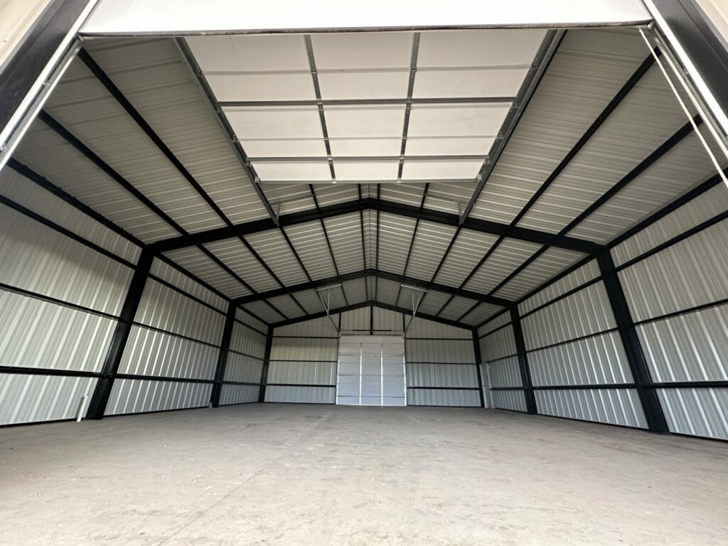 RMB14 - 40x80 Full I-Beam Red Iron Metal Building | WolfSteel Buildings