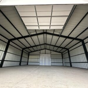 RMB14 - 40x80 Full I-Beam Red Iron Metal Building | WolfSteel Buildings