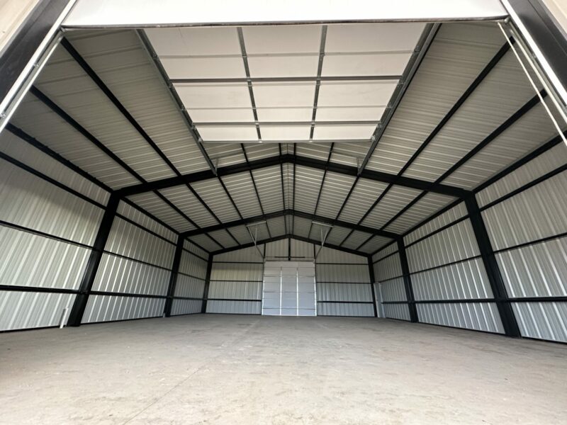 RMB14 - 40x80 Full I-Beam Red Iron Metal Building | WolfSteel Buildings