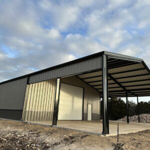 RMB14 - 40x80 Full I-Beam Red Iron Metal Building | WolfSteel Buildings