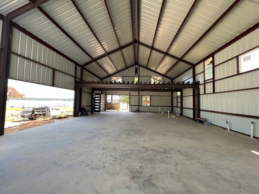 RMB11 - 36x55 Black and Grey Red Iron Building | WolfSteel Buildings