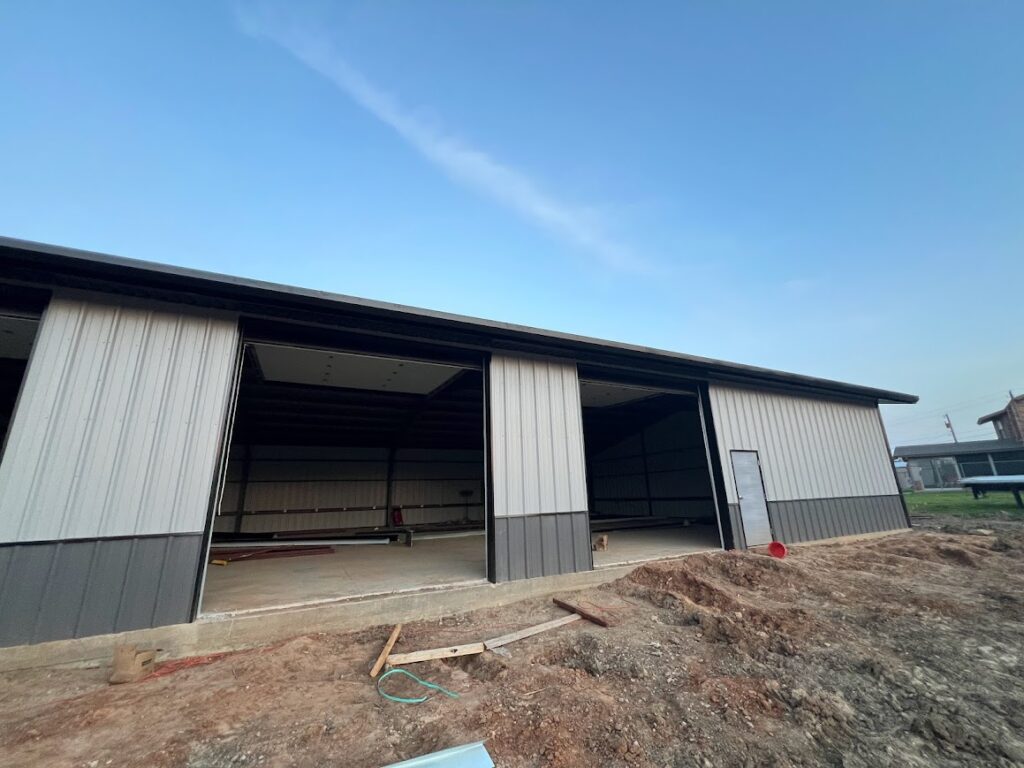 RMB13 – 50×80 Weld Up Red Iron Steel Building | WolfSteel Buildings