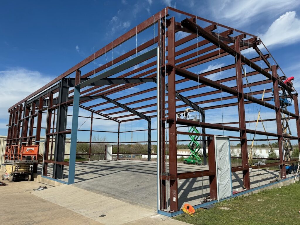 RMB17 – 50×80 Pre-Engineered Commercial Metal Workshop | WolfSteel ...