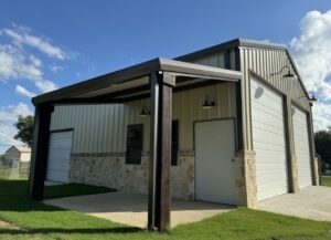 Cedar Post or Cedar Encasement for Metal Buildings? | WolfSteel Buildings